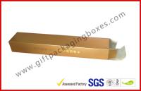 China Long Incense Gold Gift Card Board Packaging Window For Incense Packet for sale