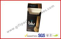 China Custom Paper Cigarette Cigar Gift Box With Gradient Golden Printing for sale
