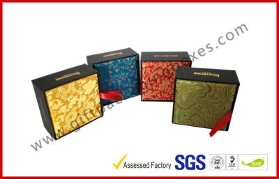 China Artistry Design Luxury Gift Packaging Boxes With Traditional Brocade Silk for sale