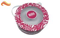 China Lid And Base Hair Package Round Paper Gift Box With Clear Window for sale