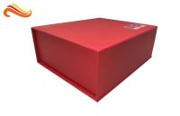 China Red special paper Magnetic Luxury Gift Boxes with silk paper tray for sale