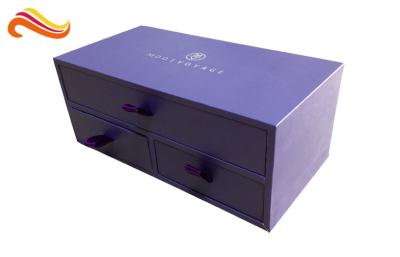 China Purple Display Luxury Gift Boxes Custom with Oval / Square / Circular for sale