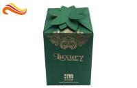 China Fashion Green Card Board Packaging Box Rectangle for supermarket for sale