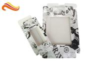 China Rectangle Fashion Coated Paper Packaging Box with Hanger, Spot UV Foldable Card Board Packaging for sale