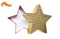China Polygon Rigid Board Luxury Gift boxes , Five Stars Candy Gift Boxes With Special Texture Paper Covering for sale