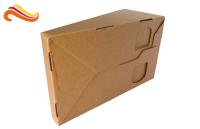 China Brown Color Custom Corrugated Boxes Glossy Lamination Surface For Product Display for sale