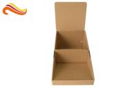 China Brown Color Custom Corrugated Boxes Glossy Lamination Surface For Product Display for sale