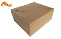 China Disposable Corrugated Paper Box , Corrugated Packaging Box With Square Shape for sale