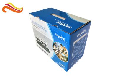China E- Flute Material Corrugated Paper Boxes Glossy Lamination Surface With Hanger for sale