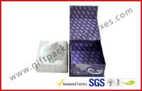 China Heart Shape Perfume Packaging Rigid Gift Boxes with Plush PS tray for Present for sale