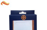 China Coated Paper Card Board Packaging Boxes With Clear Window For Cellphone Case for sale