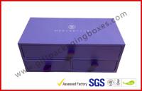 China Purple Display Luxury Gift Boxes Custom with Oval / Square / Circular for sale
