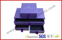 China Purple Display Luxury Gift Boxes Custom with Oval / Square / Circular for sale