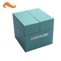 China Special Emerald Pop Up Custom Gift Boxes Silver Logo Foiled Promotion Gift Package for sale
