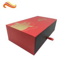 China Customized Elegant Luxury Gift Boxes , Drawer Gift Packaging Boxes With Printed Paper for sale