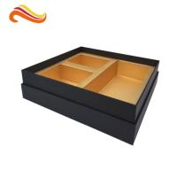 China Red PP Paper Printed Divided Packaging Boxes Lid and Base Expensive Gift Boxes for sale