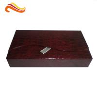 China Crocodile Embossed Leather Square Luxury Gift Boxes With Golden Satin Covering for sale