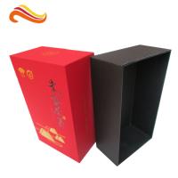China Soft Paper Luxury Gift Boxes / Drawer Tea Box with Hot stamp Logo in Gold for sale
