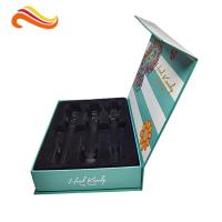 China CMYK customized paper box with golden foil magnet electronics packaging box with plastic tray for sale