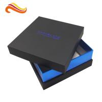 China Elegant Black Gift Packaging Boxes with top and base / blister tray for sale