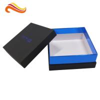 China Elegant Black Gift Packaging Boxes with top and base / blister tray for sale