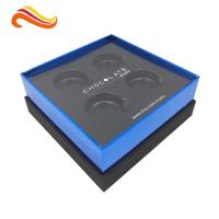 China Elegant Black Gift Packaging Boxes with top and base / blister tray for sale