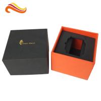 China LID AND BASE gift box for smart watch small device , matt black cube boxes for sale