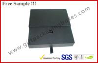 China Matt Black handmade Rigid Gift Boxes , Hi END Poker / Playing Cards Gift Package for sale