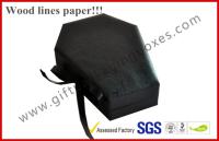 China Customized Wood Paper Apparel Gift Boxes , Jewellery Package With Metal Lock for sale