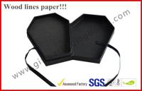 China Customized Wood Paper Apparel Gift Boxes , Jewellery Package With Metal Lock for sale