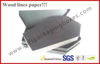 China Customized Wood Paper Apparel Gift Boxes , Jewellery Package With Metal Lock for sale