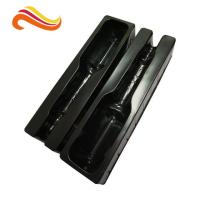 China Recyclable Electronic Component Packages Black PET/PVC/PS Large Plastic Tray for sale