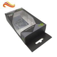 China customized card board packaging box with clear PVC window paper hanger and blister tray inside for sale