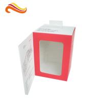 China Customized Card Paper Electronics Packaging , 350gsm Display Box With Hanger And Window for sale