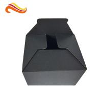 China Black Color Cosmetic Packaging Box Single Wall Custom Printed Corrugated Material for sale