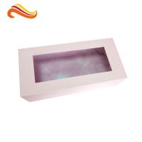 China Magnetic Closure Custom Paper Packaging Box Matt Lamination Printing With Window for sale