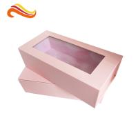 China Magnetic Closure Custom Paper Packaging Box Matt Lamination Printing With Window for sale