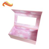 China Magnetic Closure Custom Paper Packaging Box Matt Lamination Printing With Window for sale