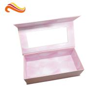 China Magnetic Closure Custom Paper Packaging Box Matt Lamination Printing With Window for sale
