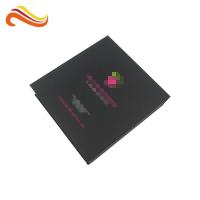 China Chocolate Packing Custom Paper Packing Box Black Color With Food Grade Tray Insert for sale