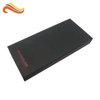 China Chocolate Packing Custom Paper Packing Box Black Color With Food Grade Tray Insert for sale