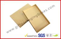 China Customized Apparel Gift Boxes , Rigid Board Brown Lid and Base Box for sale