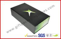 China Matt Black Luxury Gift Boxes 350gsm , Offset Printing Magnetic Boxes for sale