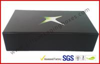 China Matt Black Luxury Gift Boxes 350gsm , Offset Printing Magnetic Boxes for sale