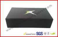 China Matt Black Luxury Gift Boxes 350gsm , Offset Printing Magnetic Boxes for sale