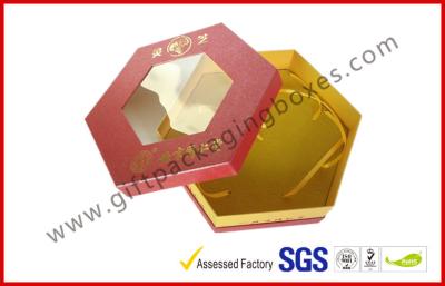 China Octangle Chocolate Packaging Boxes / Window Boxes Hot Stamping Boxes for sale