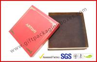 China Personalized Apparel Gift Boxes Embossed Paper With Golden Foil for sale