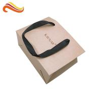 China Cardboard Custom Kraft Paper Bags Logo Printing Packing Items For Jewelry for sale