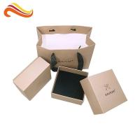China Cardboard Custom Kraft Paper Bags Logo Printing Packing Items For Jewelry for sale
