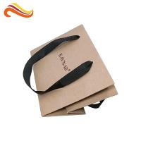 China Cardboard Custom Kraft Paper Bags Logo Printing Packing Items For Jewelry for sale